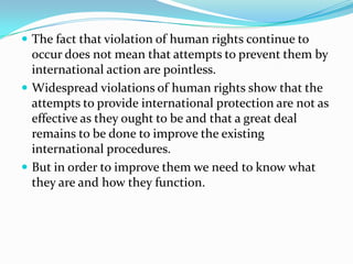 Fourth lecture of human rights | PPTX