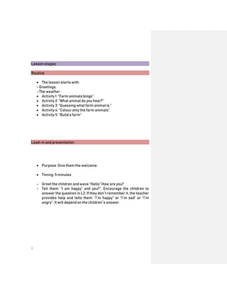 Fourth lesson plan | PDF