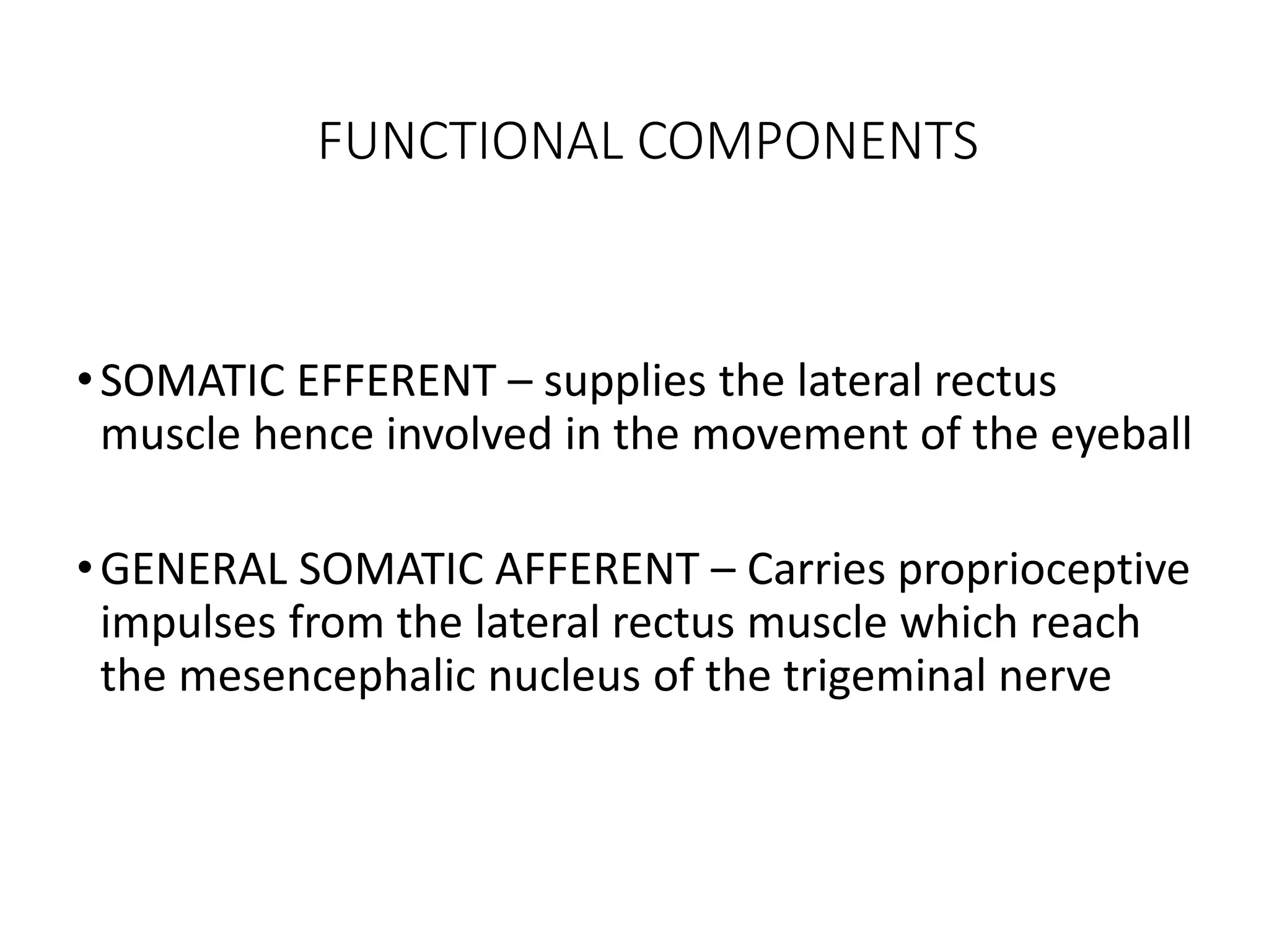 Anatomy of Fourth and sixth cranial nerve | PPTX