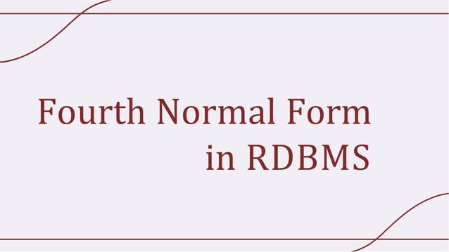 Fourth Normal Form.pptx
