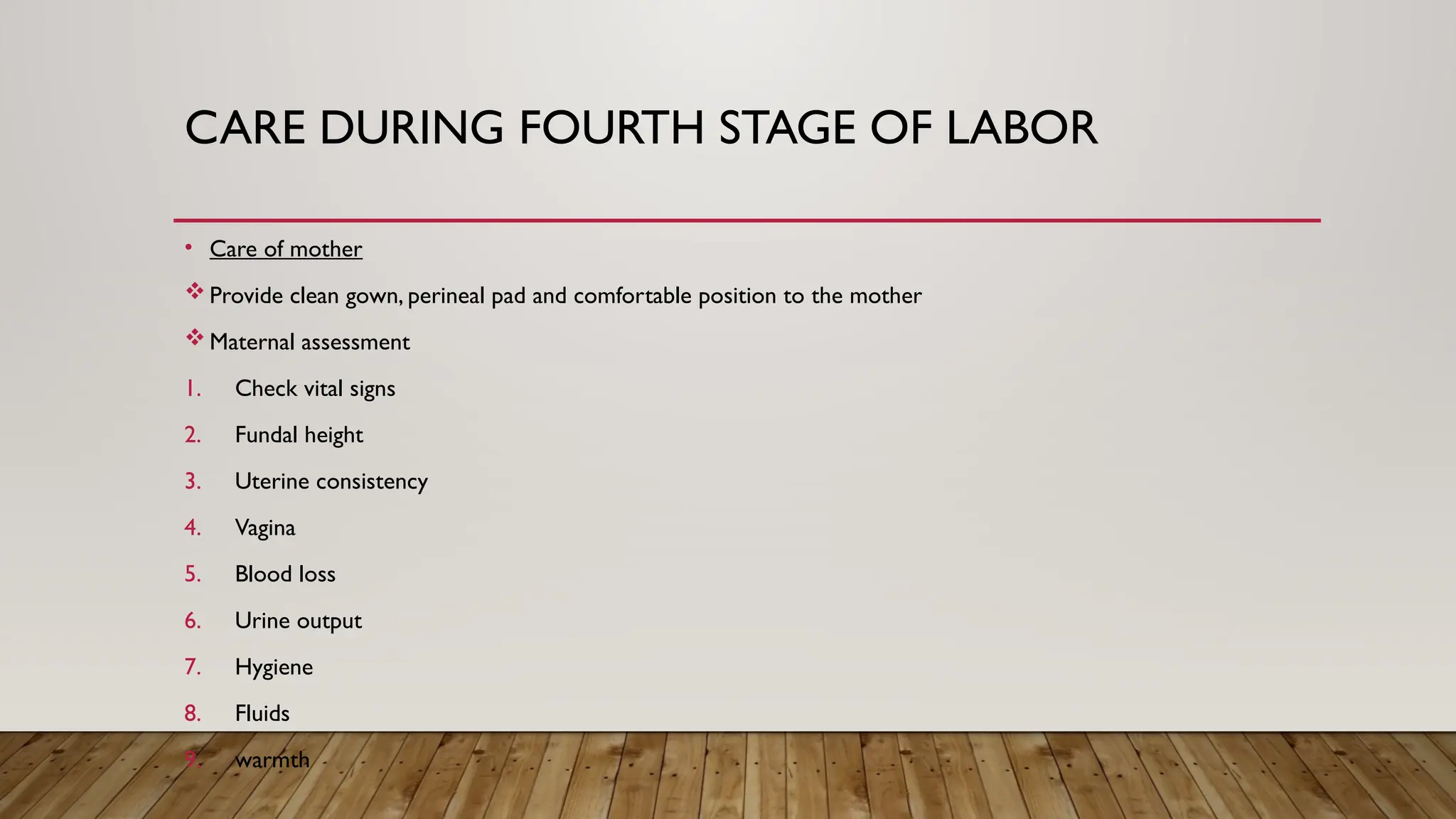 Fourth stage of labor is the observation stage after delivery | PPTX
