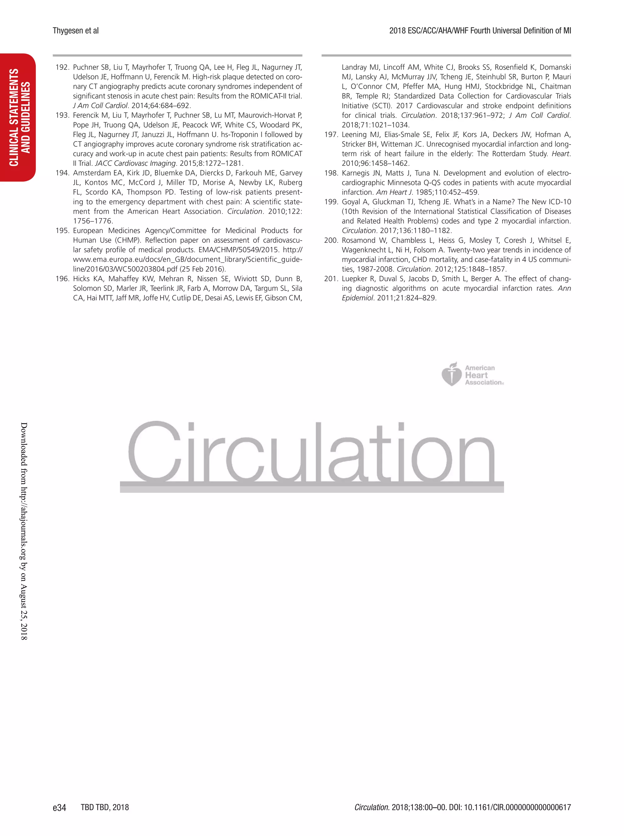 Fourth universal definition of myocardial | PDF