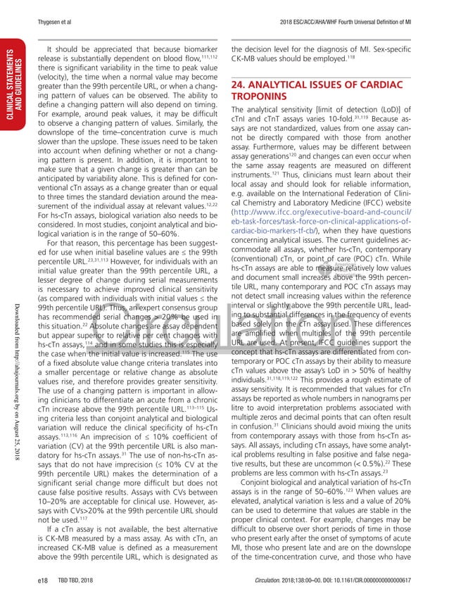 Fourth universal definition of myocardial | PDF | Heart and ...