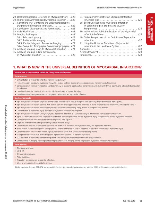 Fourth universal definition of myocardial | PDF | Heart and ...