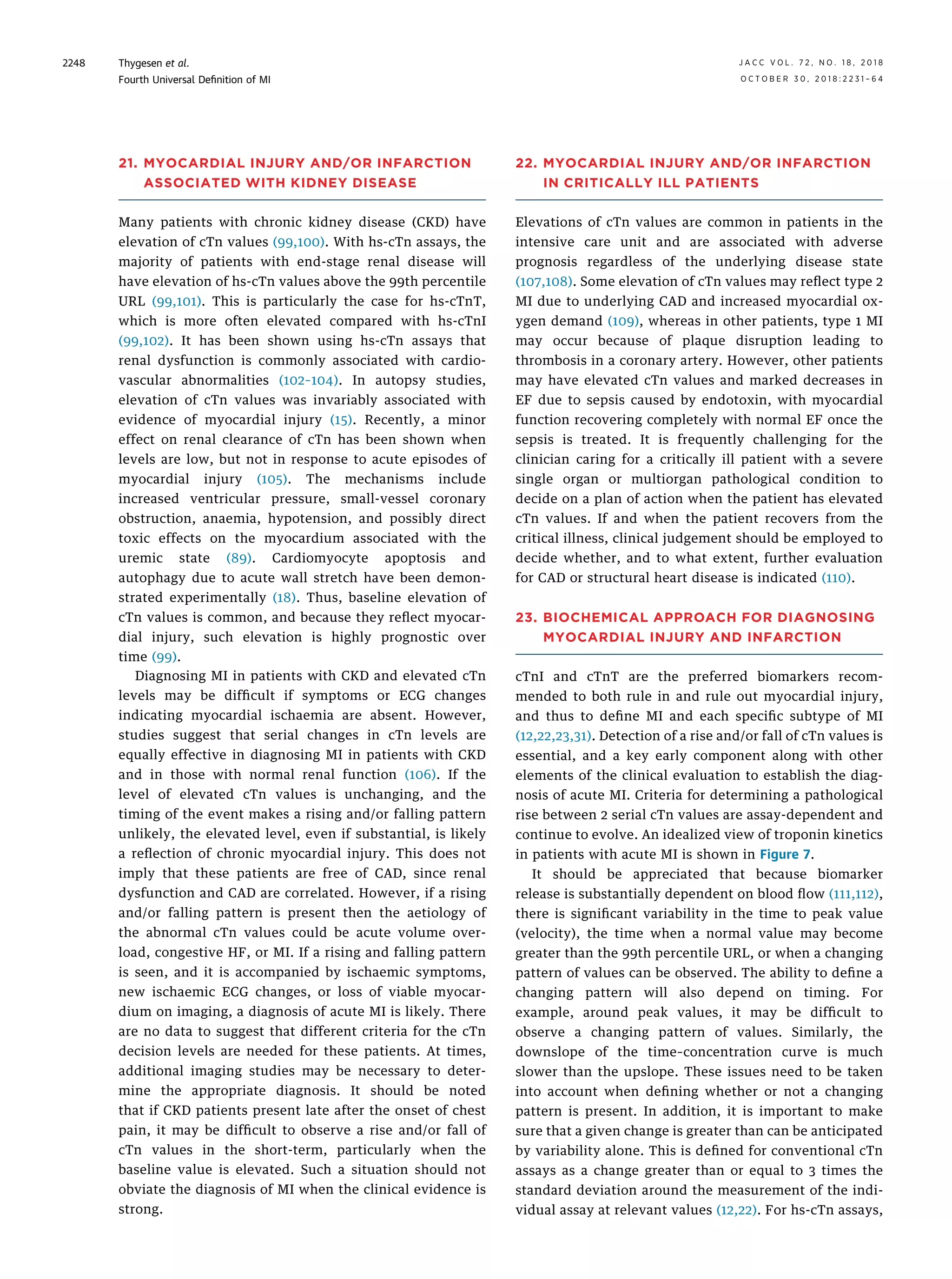 Fourth universal definition of myocardial infarction 2018 | PDF | Heart ...