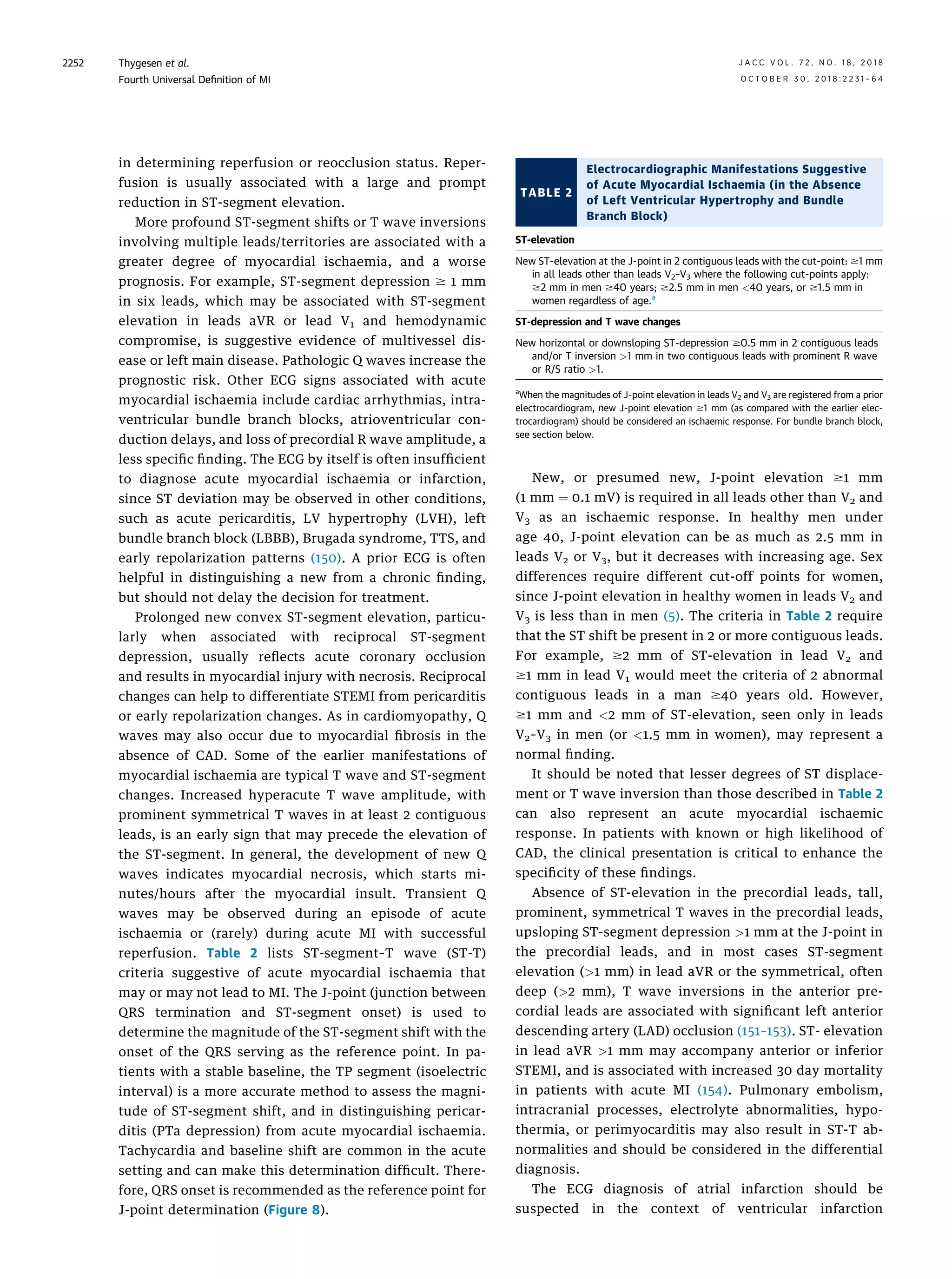 Fourth universal definition of myocardial infarction 2018 | PDF | Heart and Cardiovascular ...