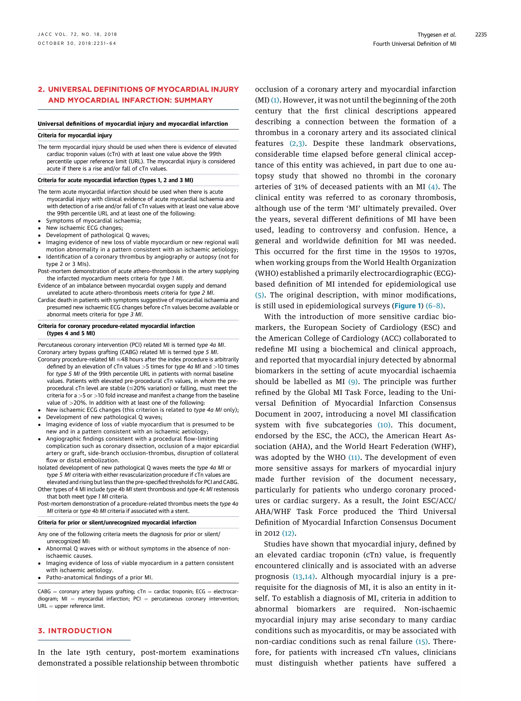 Fourth universal definition of myocardial infarction 2018 | PDF | Heart ...