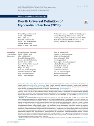 Fourth universal definition of myocardial infarction 2018 | PDF | Heart ...