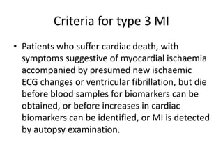 Fourth universal definition of myocardial infarction (2018) | PPTX