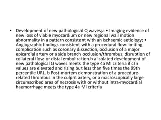 Fourth universal definition of myocardial infarction (2018) | PPTX