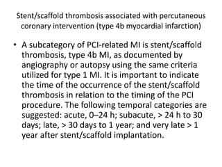 Fourth universal definition of myocardial infarction (2018) | PPTX