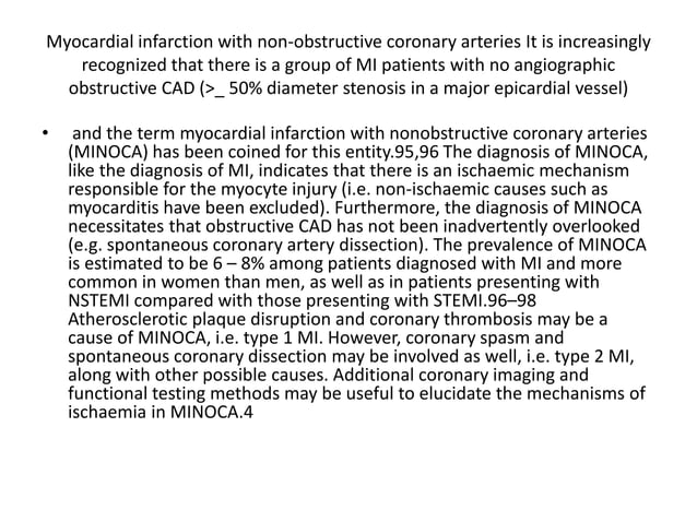 Fourth universal definition of myocardial infarction (2018) | PPTX