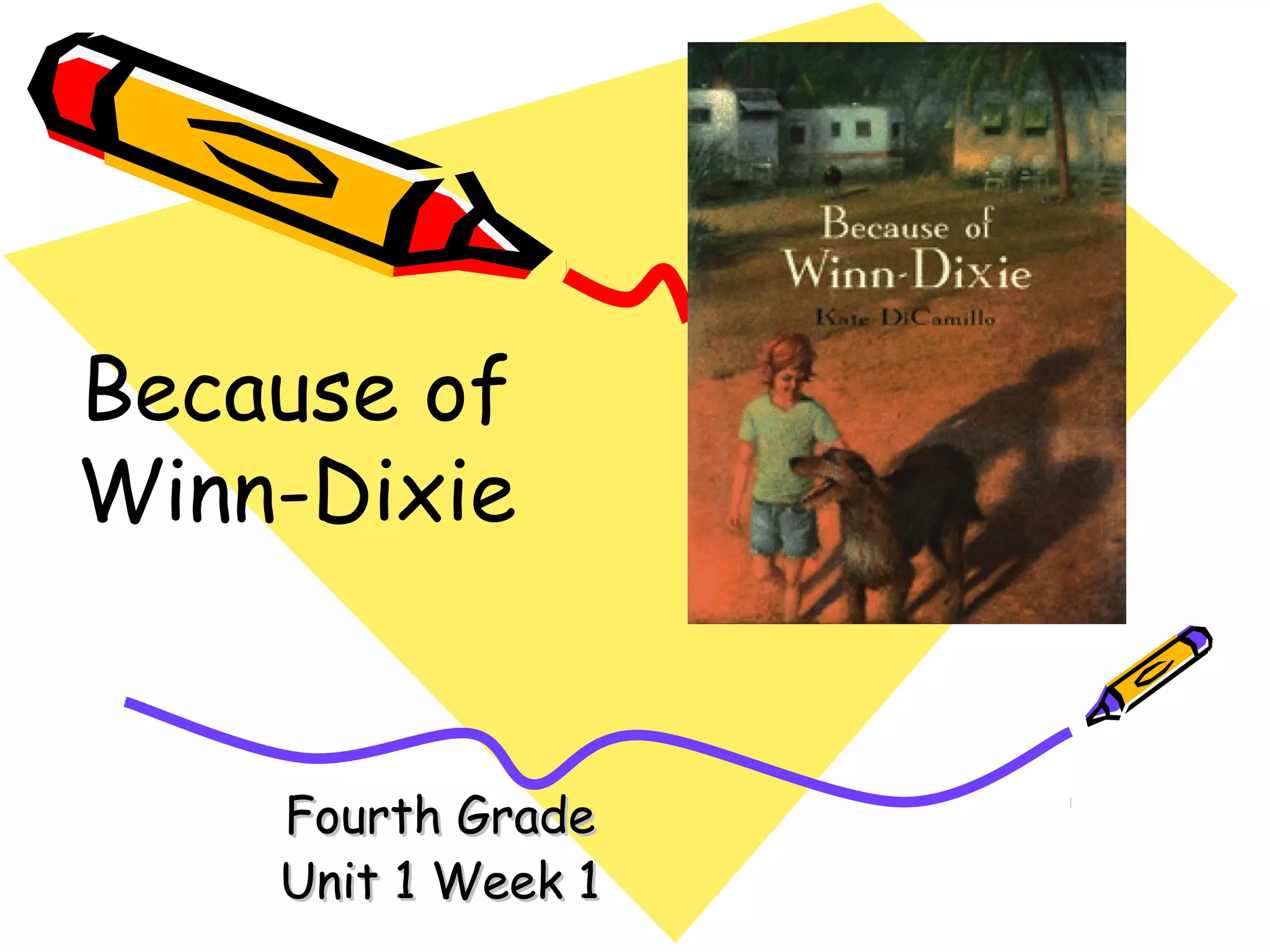 Because of Winn-Dixie Vocabulary | PPT