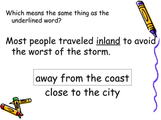 Eye of the Storm Vocabulary PowerPoint | PPT