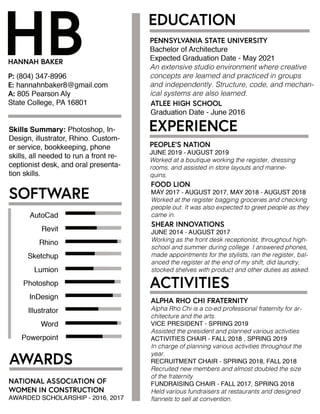 Hannah Baker Portfolio | PDF