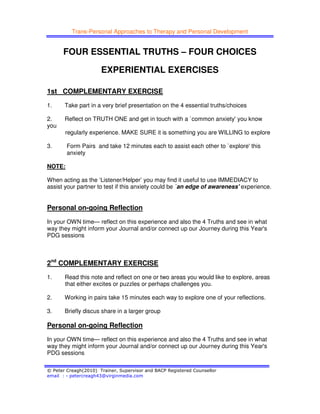 Four truths and four choices | PDF