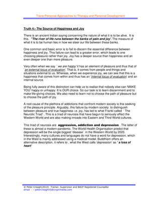 Four truths and four choices | PDF