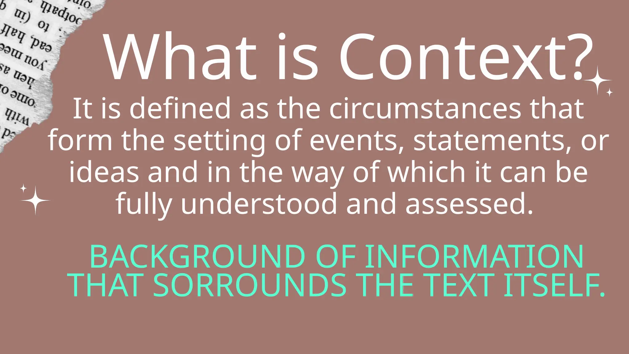 Four Types of Context - 21st Century Literature | PPTX