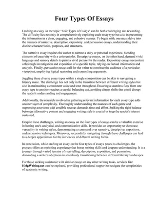 Four Types Of Essays.pdf