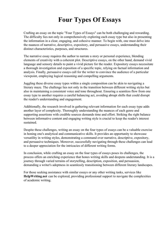 Four Types Of Essays.pdf