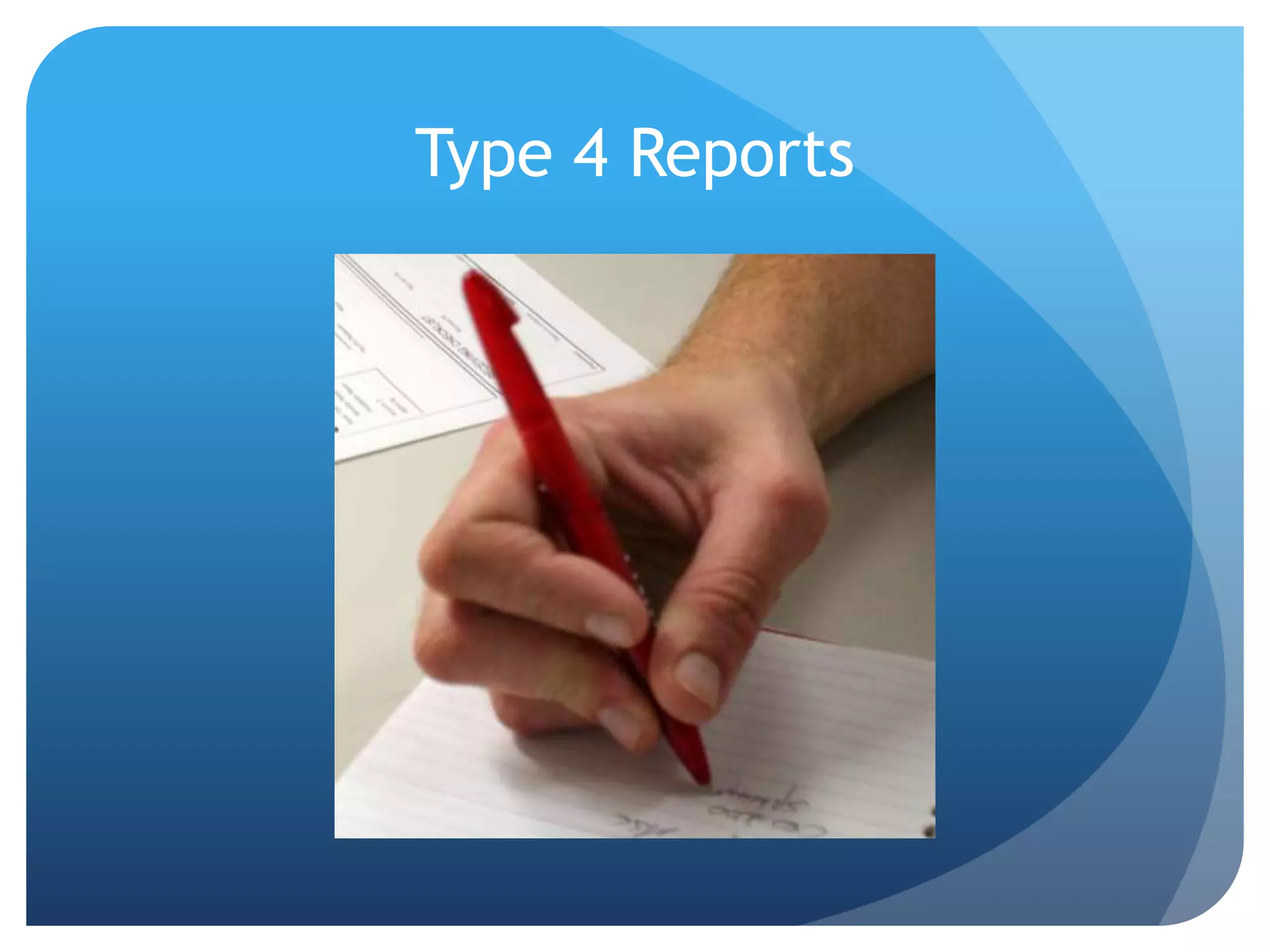 Four Types of Police Reports | PPTX