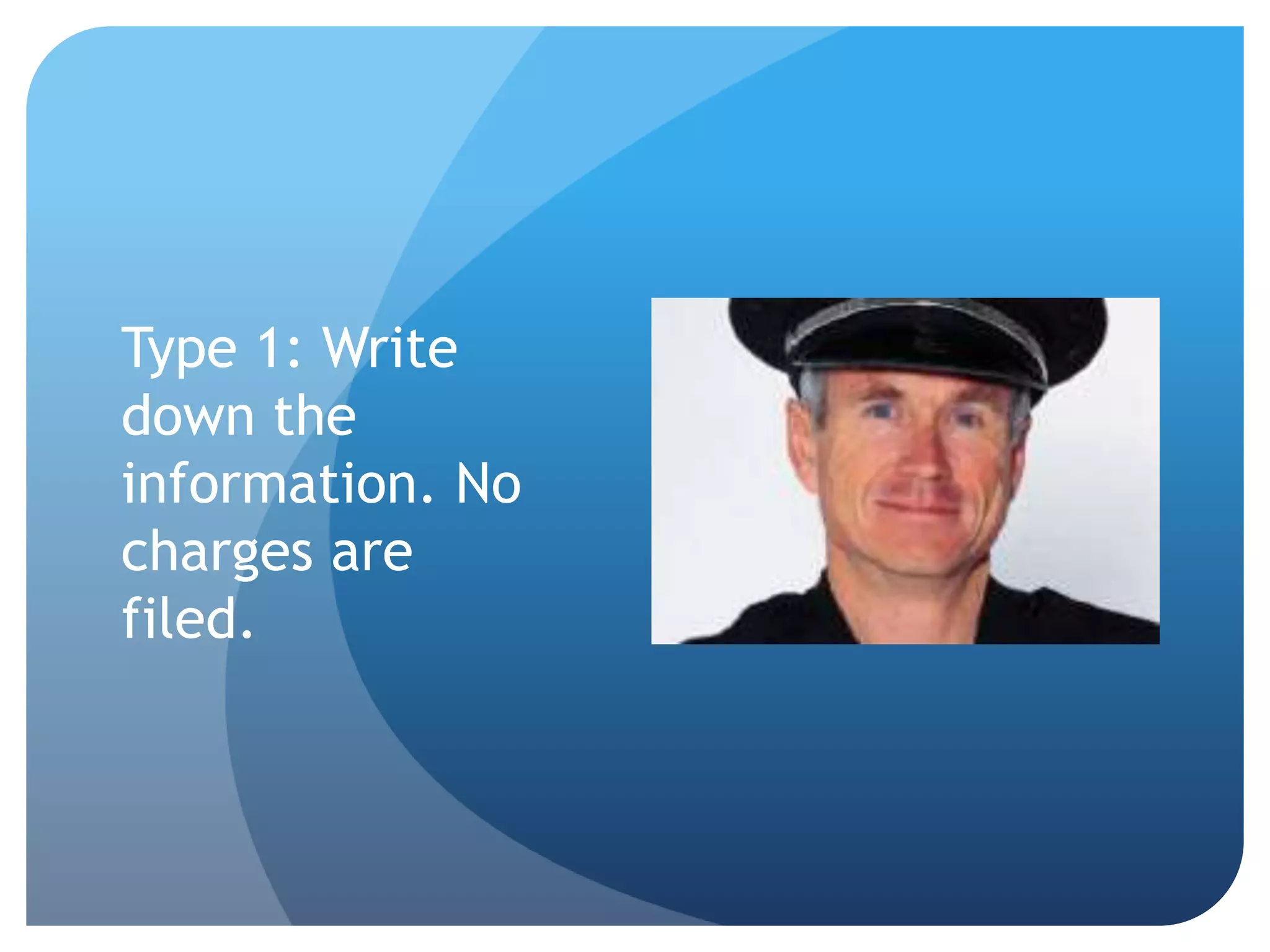 Four Types of Police Reports | PPTX