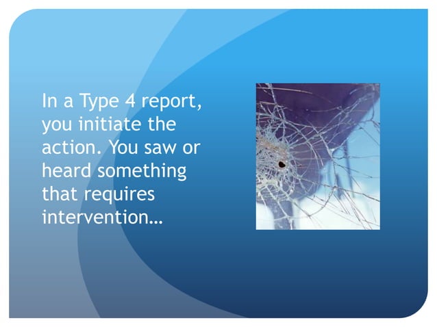 Four Types of Police Reports | PPTX