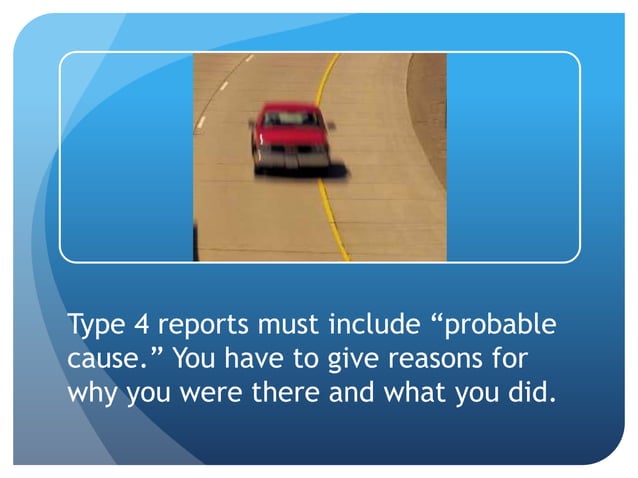 Four Types of Police Reports | PPTX