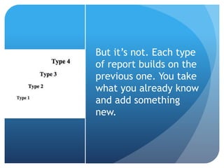 Four Types of Police Reports | PPTX