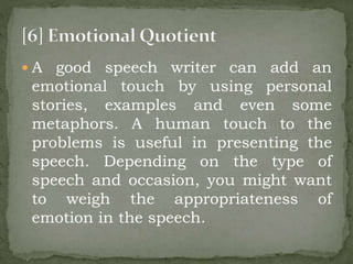 Four types of public speaking and Useful Speech Writing Tips | PPTX