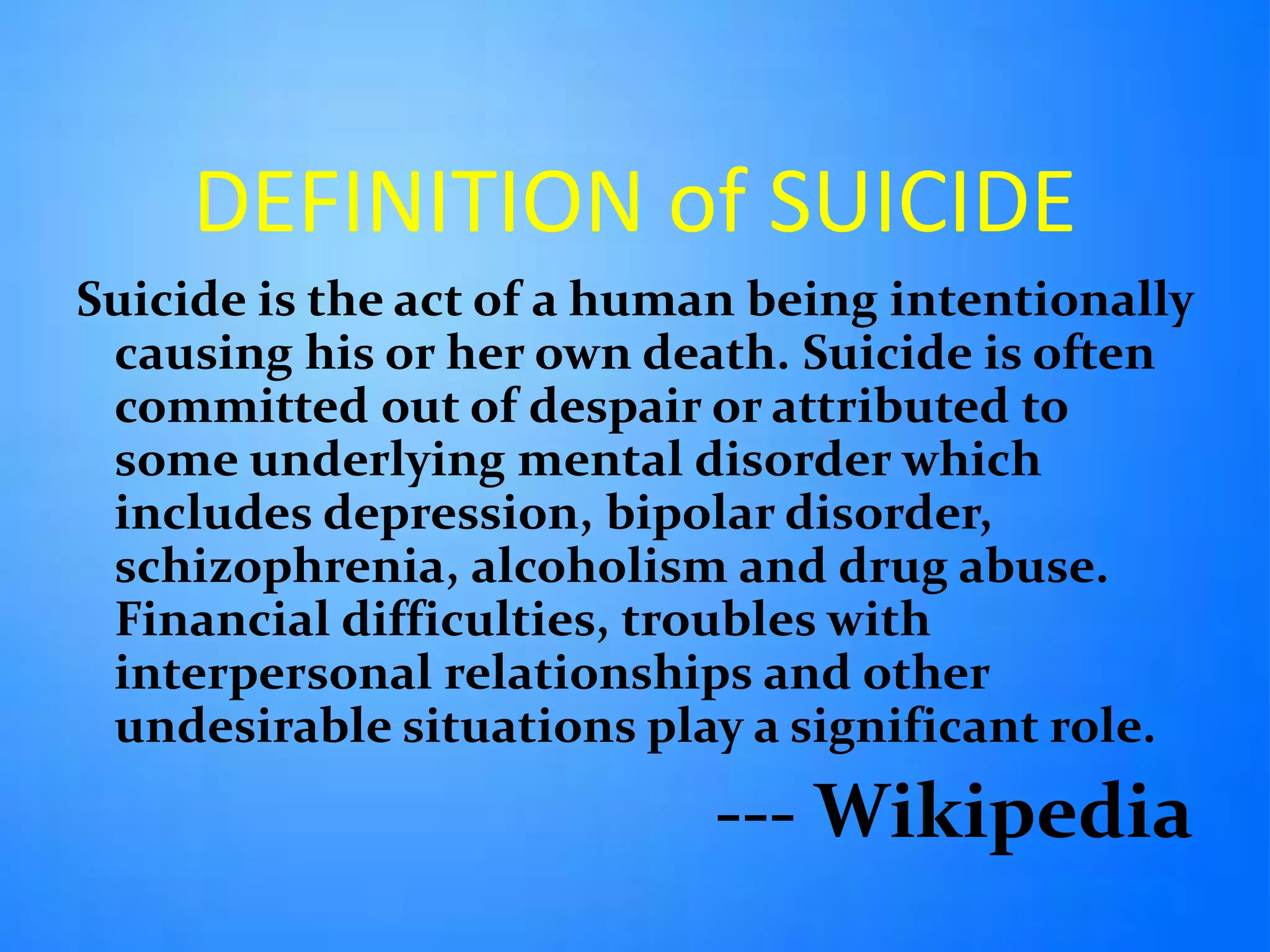 Four types of suicide | PPTX