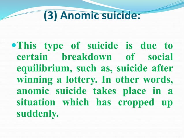 Four types of suicide | PPTX