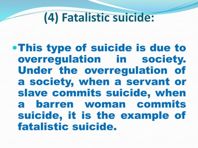 Four types of suicide | PPTX