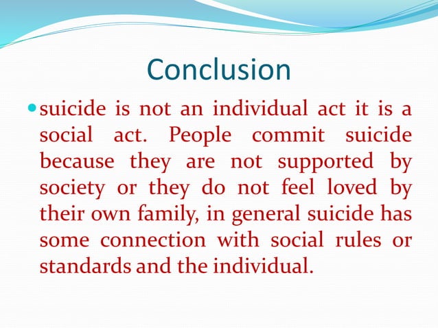 Four types of suicide | PPTX