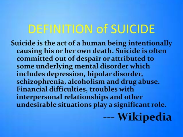 Four types of suicide | PPTX