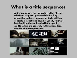Four types of title sequences | PPT