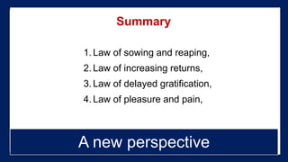 Four universal laws of success | PPT