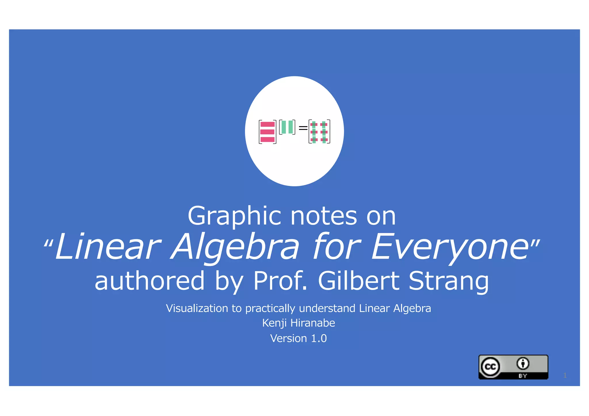 Graphic Notes on Introduction to Linear Algebra | PDF