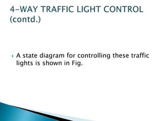 Four way traffic light conrol using Verilog | PPTX