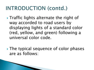 Four way traffic light conrol using Verilog | PPTX