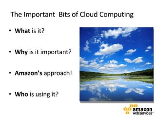 The important bits of cloud computing | PPT