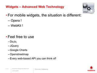 Widget Workshop Advanced Development | PPT