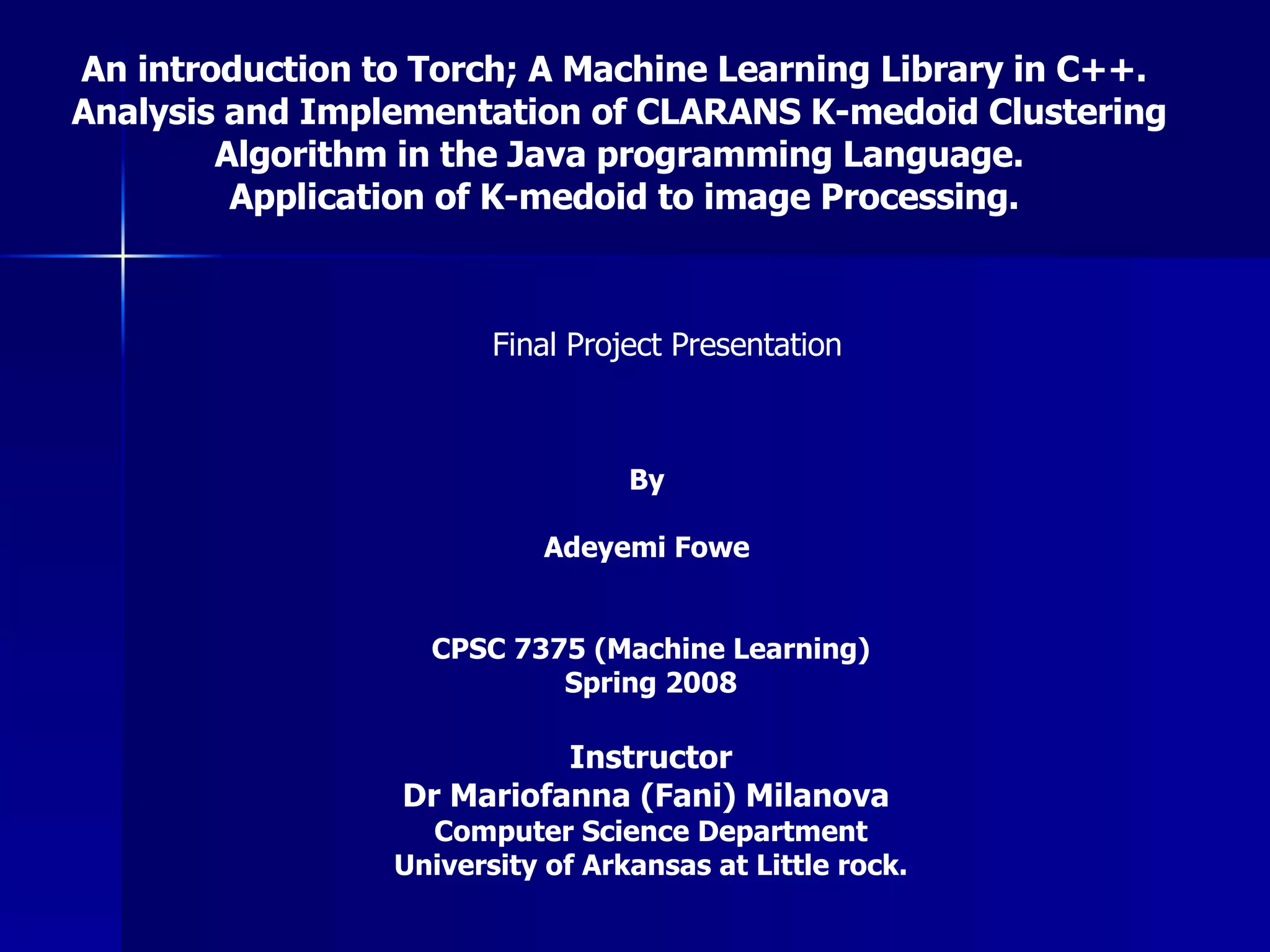 Machine Learning Project | PPT