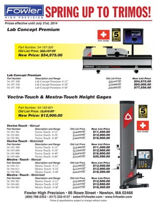Fowler Spring-up-to-Trimos | PDF