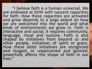 Fowler's spiritual development | PPTX