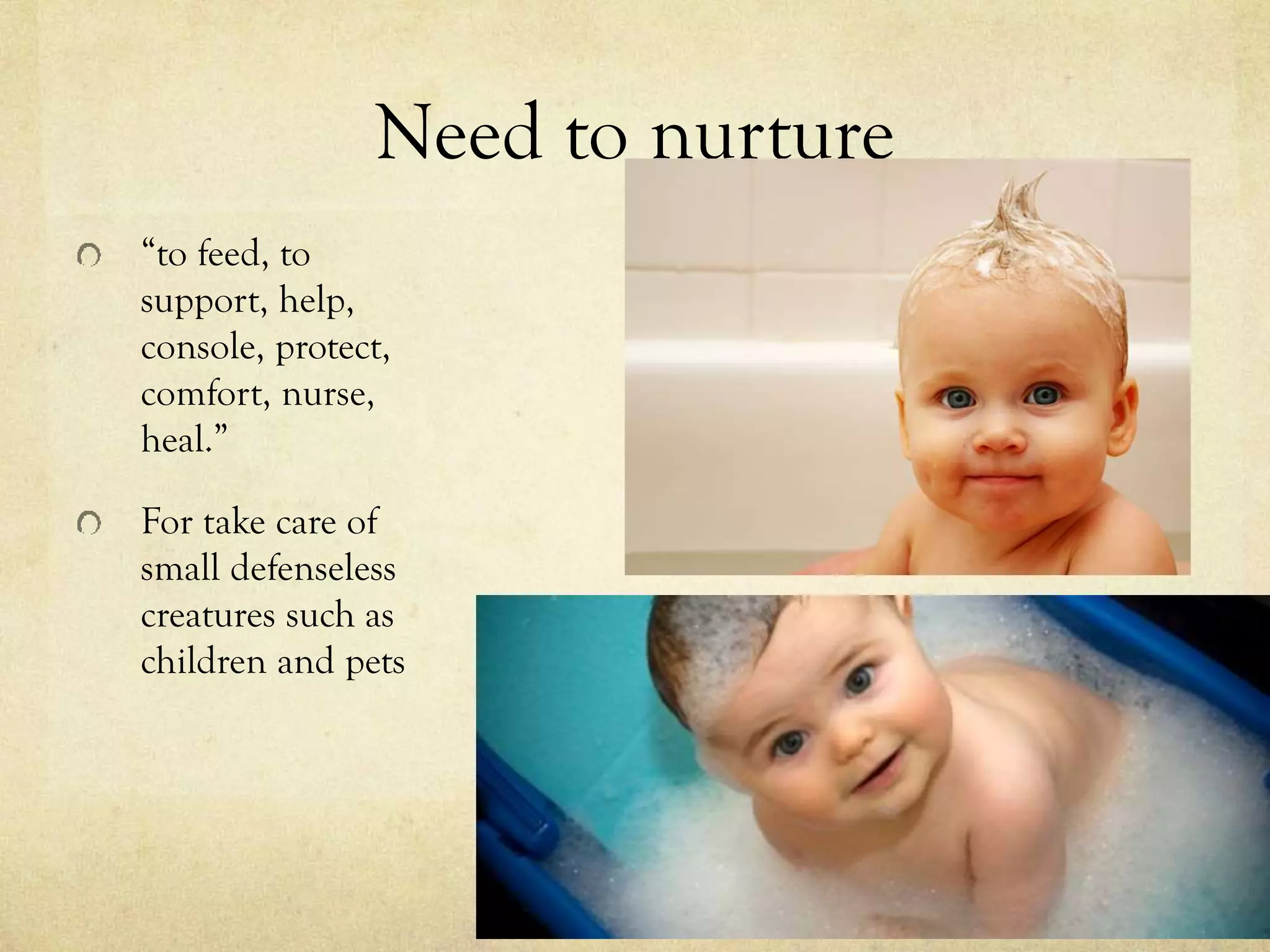 Fowles !5 basic needs | PPTX