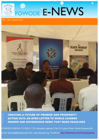 Fowode E-news January Week 2 | PDF