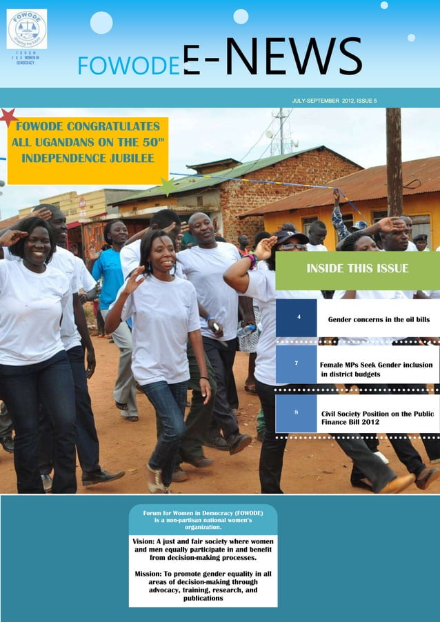 Fowode e newsletter, july-sep 12 | PDF
