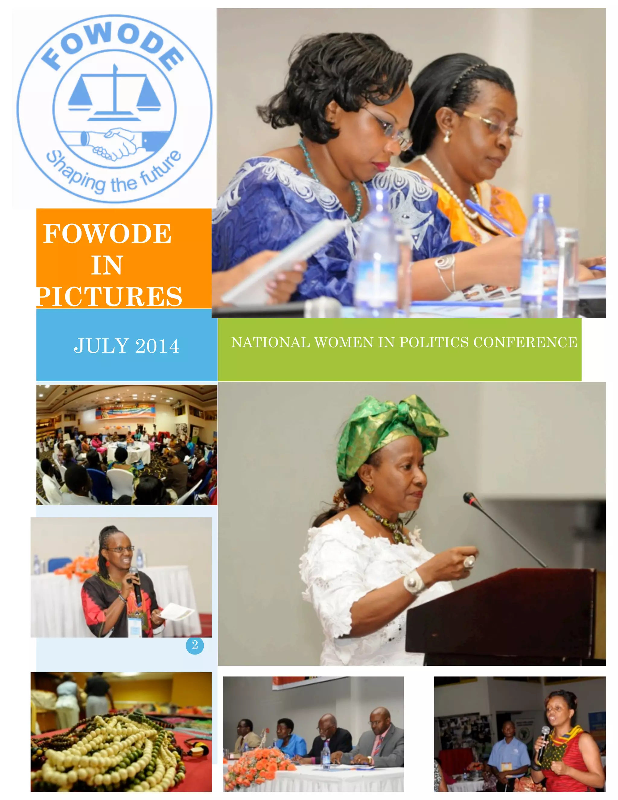 PICTORIAL: FOWODE Activity July 2014 | PDF