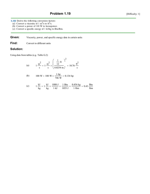 Fox And Mcdonald's Introduction To Fluid Mechanics 8th Edition Pritchard Solutions Manual | PDF ...